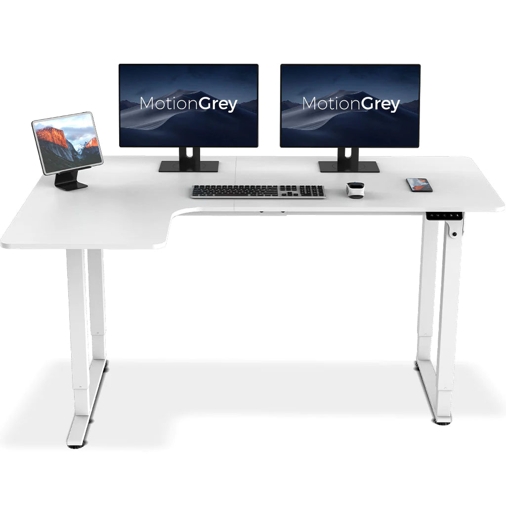 MotionGrey - Ergo2 Series L Shape Standing Desk with Tabletop – Level ...