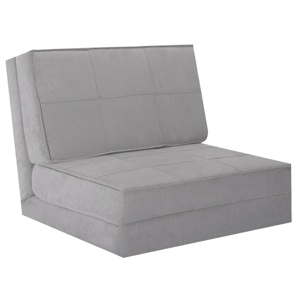 Convertible Lounger Folding Sofa Sleeper Bed-Gray – Level Up Desks