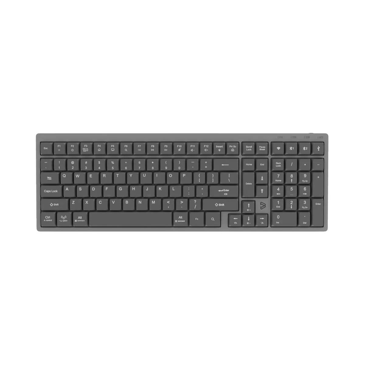 Blue Diamond Wireless Low Profile Mechanical Keyboard Gray – Level Up Desks