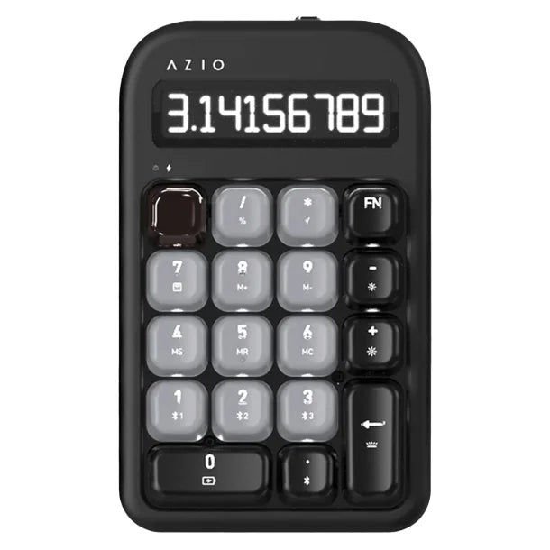 Azio IZO Wireless Numeric Keypad and Calculator for Mac® and PC Laptop ...