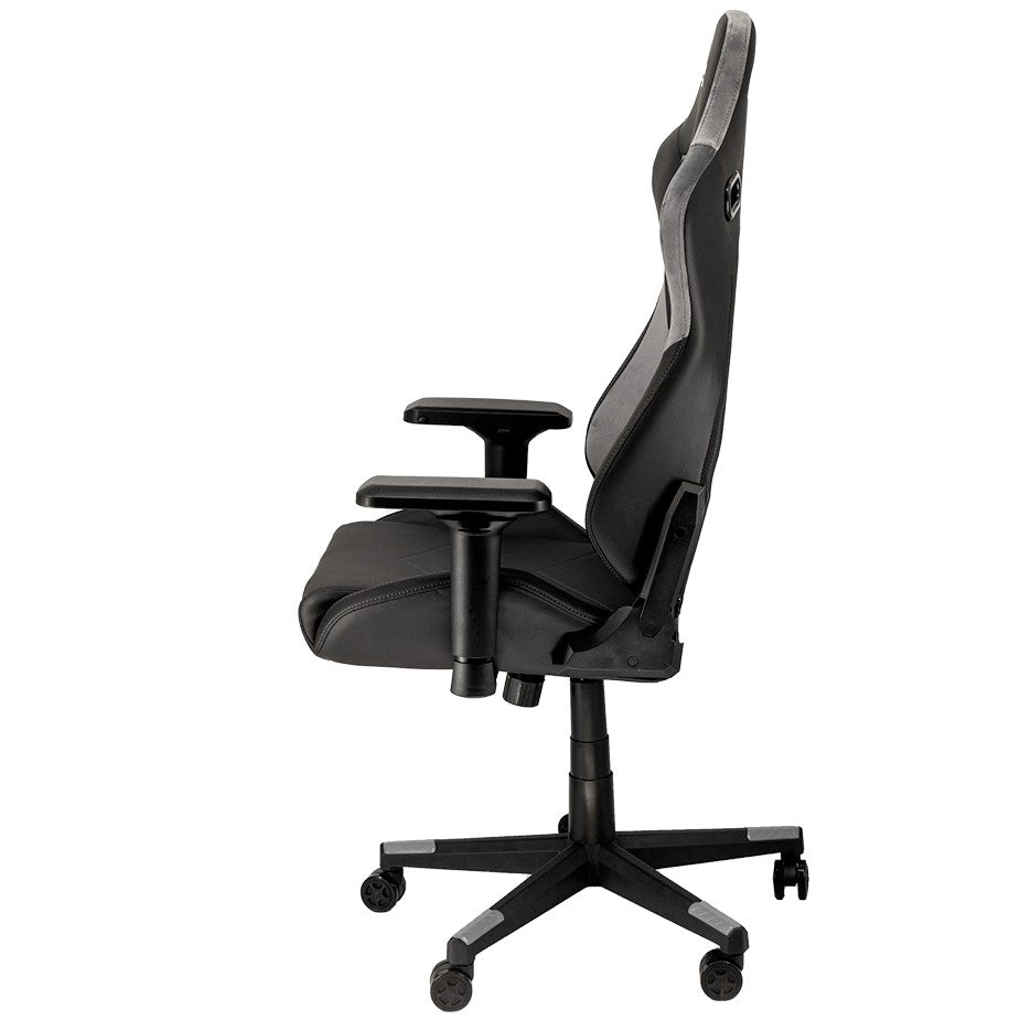 Modena Black and Grey Gaming Chair by Turismo Racing – Level Up Desks