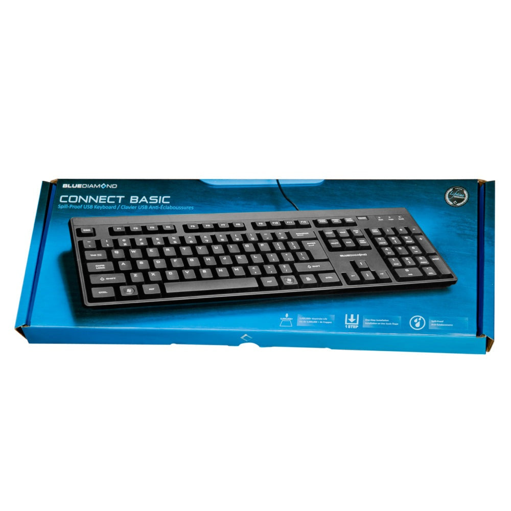 BlueDiamond Connect Basic USB Keyboard | Level Up Desks