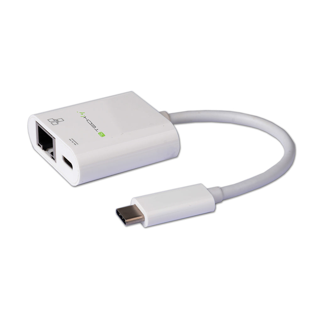 USB C 3.1 to USB C and RJ45 Converter | Level Up Desks