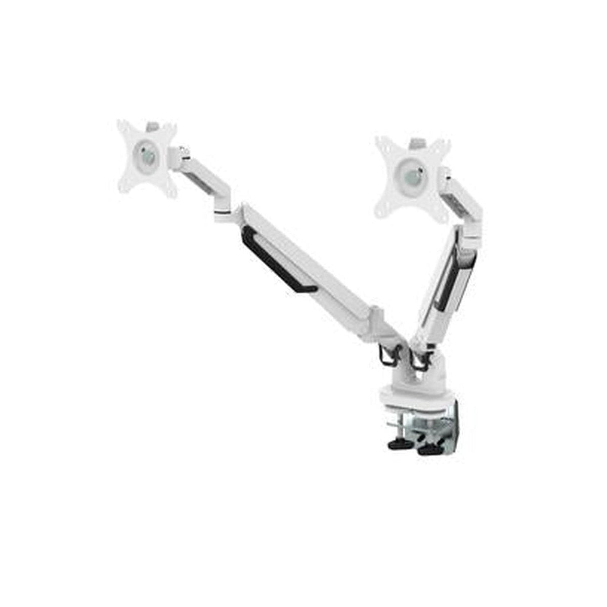 Dual-Screen Desktop Monitor Mount - Aircraft Aluminum (Supports 17"-32 ...