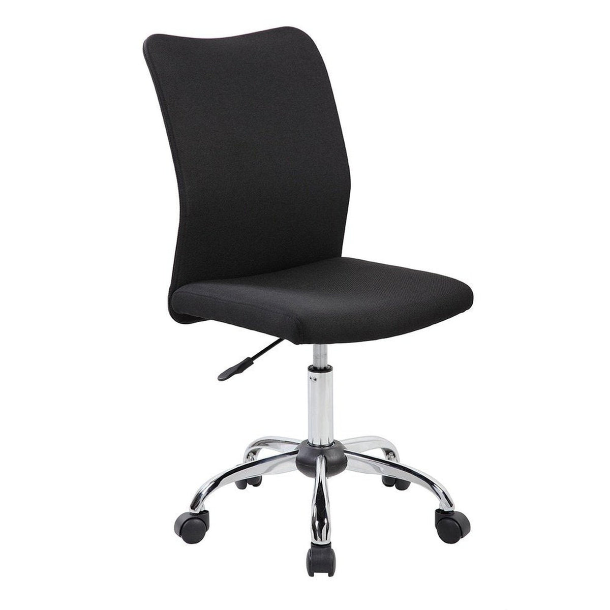 Techni Mobili Modern Armless Task Chair, Black | Level Up Desks
